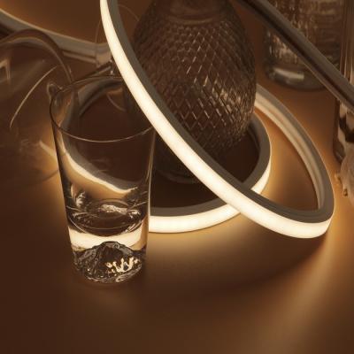 China 2835 Silicone Neon Strip DC24V White Color IP67 Waterproof Top Bending for sale