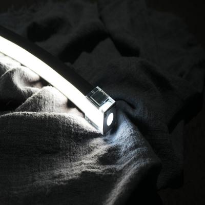 China Matt Black Surface Top Bending Outdoor Silicone Neon Strip IP67 DC24V Waterproof for sale
