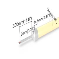 China 24V Matt Surface 3D Flexible Silicone Neon Strip Tunable White 2700K+5000K for sale