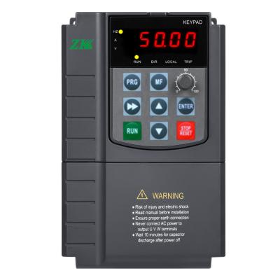 China ZK S100 Series 1.5KW 2HP Variable Frequency Drive 220V Single Phase Input with 16KHz Carrier Frequency for sale