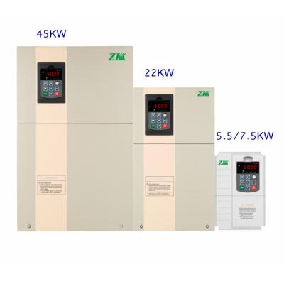 China ZK S100 7.5KW 10HP Variable Frequency Drive with 380V 3-Phase Input and Vector Control for sale