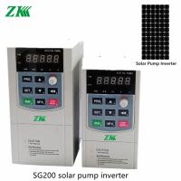 China SG200 220V MPPT VFD Solar Pump Inverter 0.75kW-4kW Dual Supply Mode for sale