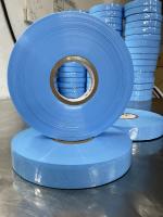 China Blue PVC Brush Wire Packaging Film Roll 65mm Diameter for sale