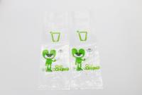 China CMYK Biodegradable Plastic Bags For Cups Holder Drinks Coffee Beverage Carrier Bag for sale