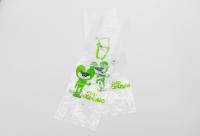 China CMYK Biodegradable Plastic Bags For Cups Holder Drinks Coffee Beverage Carrier Bag for sale