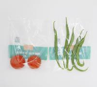 China Transparent Fruit Vegetables OPP Packaging Bag Breathable With Hang Hole for sale