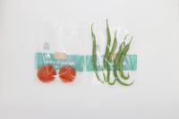 China Transparent Fruit Vegetables OPP Packaging Bag Breathable With Hang Hole for sale