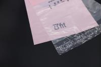 China Boutique Clothes Print Shipping Packaging Bags Plastic Pink Mailing Envelope Zipper Top for sale