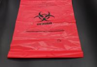 China Customized Red Plastic Biohazard Medical Waste Bag For Hospital Pharmacy Clinic for sale