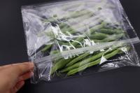 China Transparent Plastic Fruit Pouches BOPP Anti Fog Leafy Vegetables Packaging Bags for sale