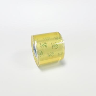 China 70mm 150mic Pvc Stretch Film Green PVC Mini Electrical Wire Stretch Film for sale