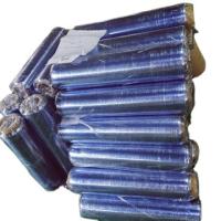 China 500cm Width Blue PVC Film Roll With Customized Service Embossed Surface for sale
