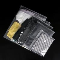 China Logo Custom Frosted Sealing Zip Lock Bag For Underwear T Shirt Clothes Packaging for sale