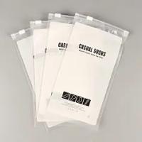 China Moisture Proof Frosted Pvc Eva Zip Lock Bag For Clothing Printed Logo Plastic Zipper Packaging for sale