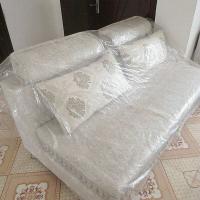 China 1.7KG  Furniture Wrapping Film Stretch 50cm Width Anti Low Temperature 0.15mm Thickness for sale