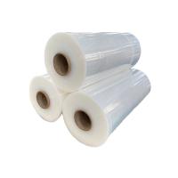 China Self Adhesive White Stretch Film 2.1kg Transparent 130mic Thickness for sale