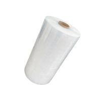 China Self Adhesive White Stretch Film 2.1kg Transparent 130mic Thickness for sale