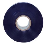 China 50mm Width Blue Stretch Wrap Plastic Film 150mic Thickness OD 240mm for sale