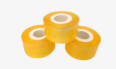 China Electrostatic Mini Stretch Wrap PVC OD 65mm Cling Film Roll For Wire Cable for sale