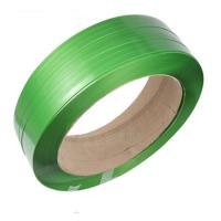China High Tension 25mm PET Strapping Band Roll Green 0.044inch Thickness For Packing Glass for sale