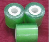 China Transparent Yellow Packing Stretch Wrap Cling Film 60mm 130mic Thickness for sale