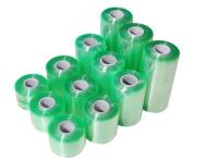 China Transparent Yellow Packing Stretch Wrap Cling Film 60mm 130mic Thickness for sale