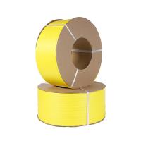 China Yellow Polypropylene Plastic Strapping 5mm Width Packing Strip 1.2mm Thickness for sale