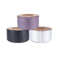 China Colorful Printed PP Strapping Band Polypropylene Roll 0.65mm 120kg Tension for sale