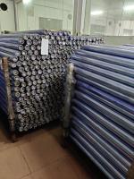 China 40kg Plastic PVC Printed Film Stretch 42PHR Blue Non Sticky For Packing for sale