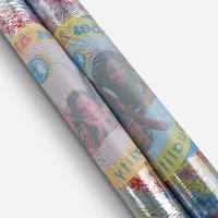 China Clear Transparency Soft PVC Printed Film 120kg 0.2mm Thick 10cm Width for sale