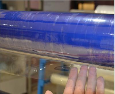 China Crystal Soft PVC Transparent Sheet 100cm - 245cm Width Mattress Packing Film for sale