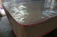 China 1.7KG Transparent Colored Film PVC Sheet Normal Clear 0.025mm Thickness 50cm Width for sale