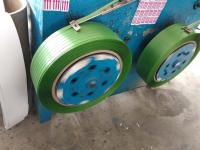 China 16mm Width PET Polyester Strapping 20kg Plastic Green PET Strap 0.5mm Thickness for sale