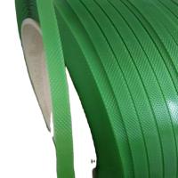 China 16mm Width PET Polyester Strapping 20kg Plastic Green PET Strap 0.5mm Thickness for sale
