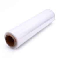 China 20 Mic Transparent Wrap Stretch Film Roll Lldpe 52MPa Tensile For Luggage Packing for sale