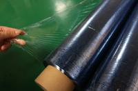 China 0.065mm PVC Film Roll Crystal 34PHR Soft Plastic Film 30kg 210cm Width for sale