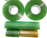China Plastic 35mm PVC Wrapping Film 180mm OD Self Adhesive Transparent Film for sale