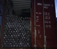 China Blue PVC Plastic Film Sheet 0.033mm Thick Clear 50cm Width Film Roll For Packing for sale