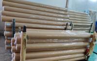China Blue PVC Plastic Film Sheet 0.033mm Thick Clear 50cm Width Film Roll For Packing for sale