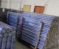 China No Sticky Clear PVC Sheet Roll 0.05mm Blue PVC Film 42PHR 28kg For Mattress for sale