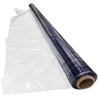 China 40kg Plastic PVC Printed Film Stretch 42PHR Blue Non Sticky For Packing for sale
