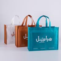 China Customized Reusable Tote Shopping Bag Recycled Nonwoven Eco Friendly Grocery Bags for sale