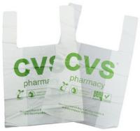 China PLA Compostable Plastic T Shirt Shopping Bags Biodegradable Eco Friendly for sale