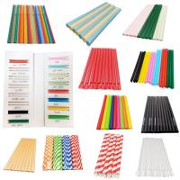 China Disposable Colored Plastic Straws PLA PP Biodegradable Compostable Straws for sale