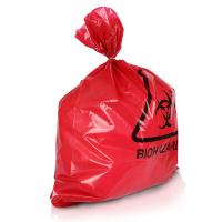 China Medic Red Autoclavable Biohazard Bag Biodegradable Customized For Waste for sale