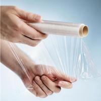 China Disposable Sun Wrap PVC Cling Film Sticky Transparent Surface Protection Film Roll for sale