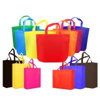 China Customized Logo Non Woven Bag Reusable Shopping Recycled Plastic Tote Bags for sale