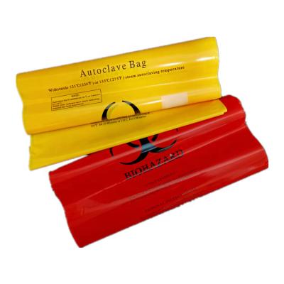 China Plastic Biohazard Autoclave Waste Bags Disposable Customized For Clinic for sale