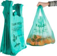 China Biodegradable Plastic Compostable Vest Carrier Bags Cornstarch Customized for sale
