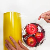 China Anti Moisture Food Plastic Wrap Roll 10mic - 15mic thick PVC Packaging Film for sale